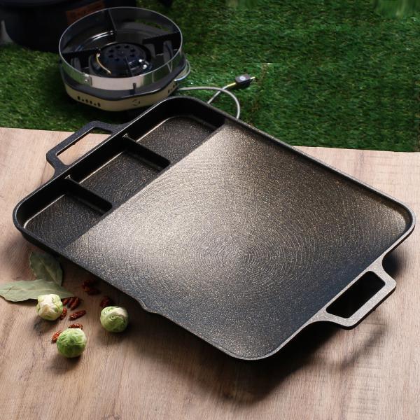 이르케 IH 인덕션 사각 나눔 그리들팬 40cm-서울리빙[무료배송] - SSG.COM