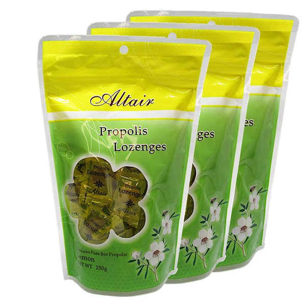 뉴질랜드 알테어 프로폴리스 로젠지 사탕 캔디 레몬향 Altair Propolis Lozenges 250g 3개 - SSG.COM