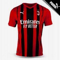 푸마 AC 밀란 홈 반팔 75912201 레드_신 - SSG.COM