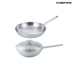 쉐프윈 316커퍼코어 통5중 26cm 멀티웍+28cm 후라이팬 - SSG.COM