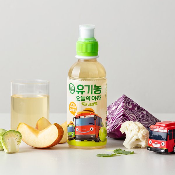 [한국야쿠르트]유기농 오늘의야채 키즈_사과맛(220ml X 24개입) - SSG.COM