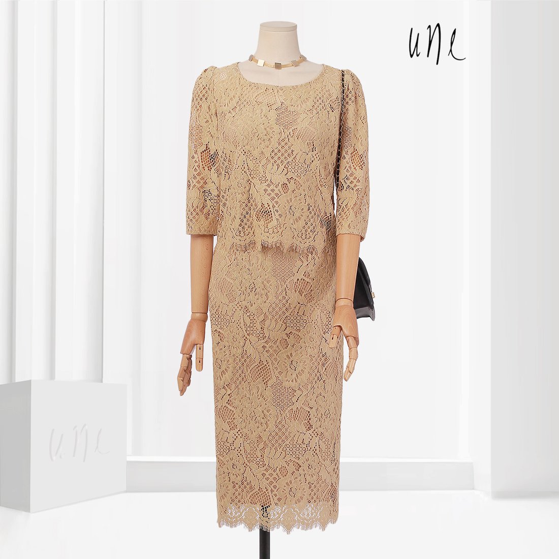 윈(une) [SET]레이스크롭블라우스+레이스스커트 SET, 믿고 사는 즐거움 SSG.COM