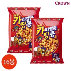 크라운 카라멜콘 땅콩 72g x 16봉 - SSG.COM