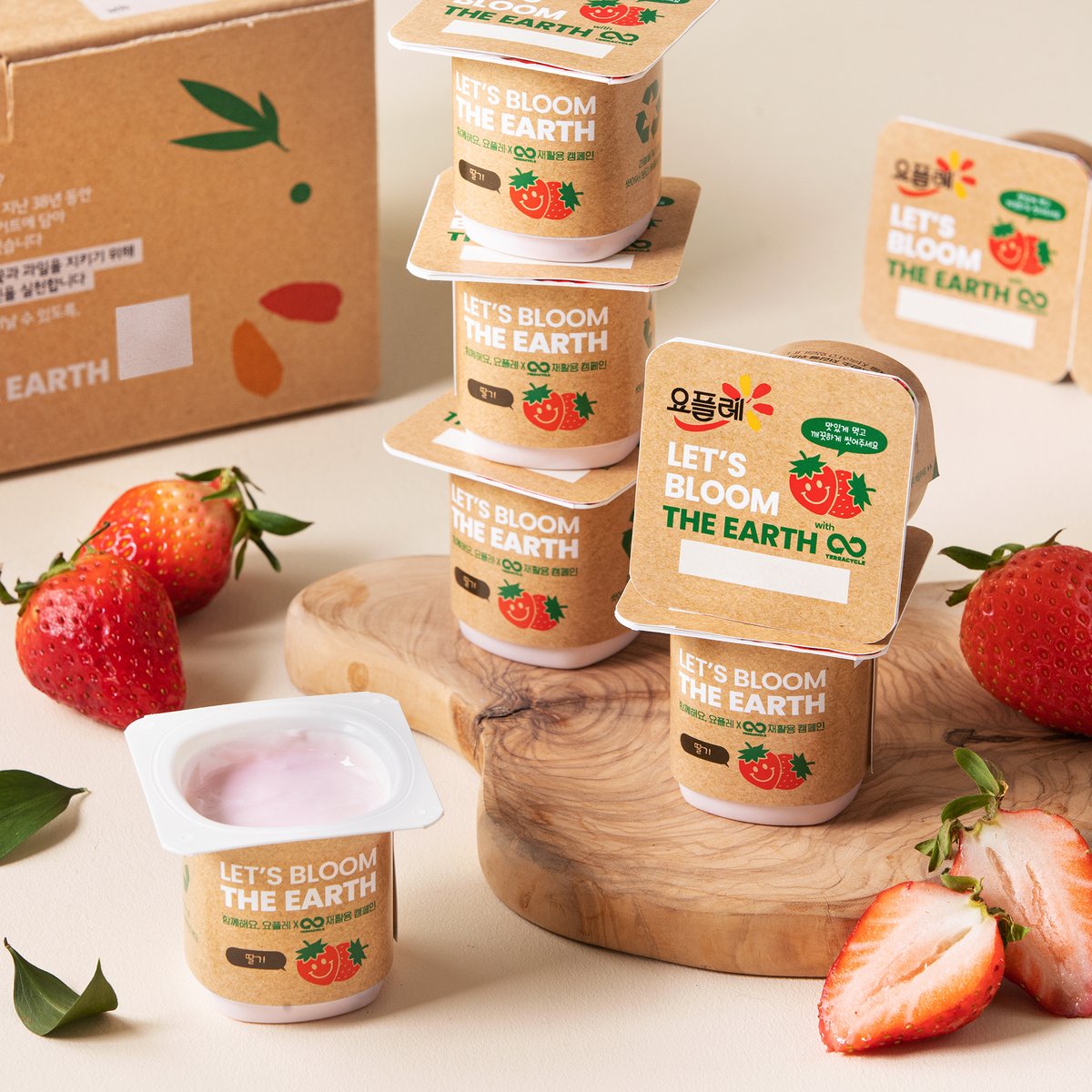 [빙그레] 요플레 딸기,복숭아 16입 기획 (제로웨이스트 친환경 패키지)(85g*16) - SSG.COM