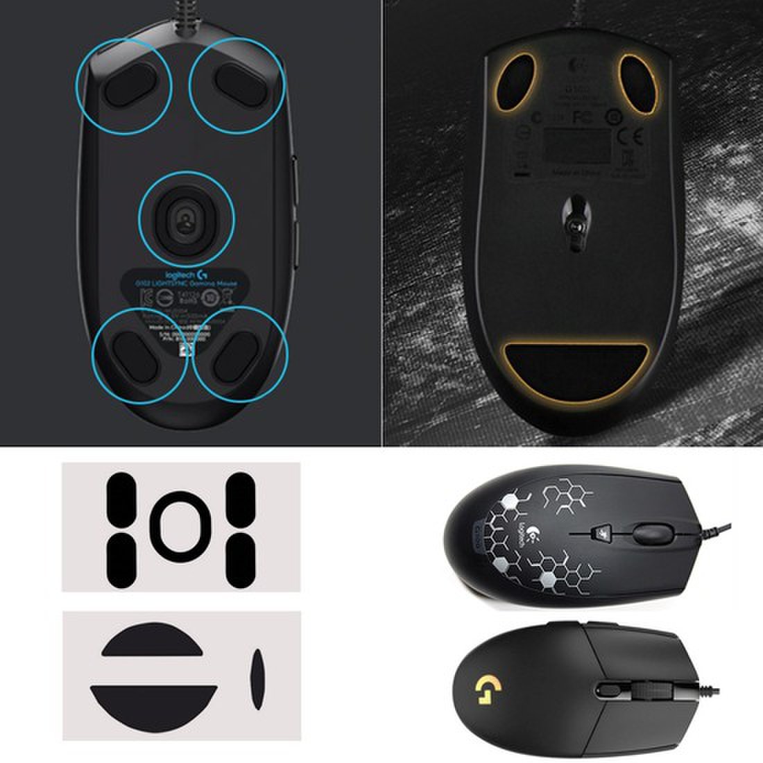 로지텍 마우스피트 논슬립발판G100 G102 G400 MX518, 신세계적 쇼핑포털 SSG.COM