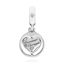 판도라 799266C01 스피닝 포에버 & 올웨이즈 소울메이트 펜던트 겸 댕글 실버 참 - SSG.COM