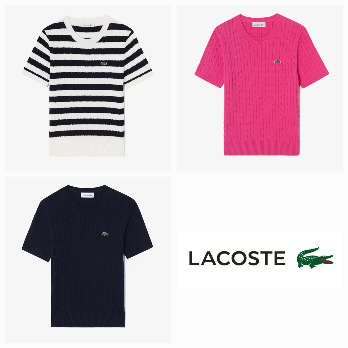 25SS 여성 케이블 반팔 크루넥 풀오버 AF490E-55G - SSG.COM