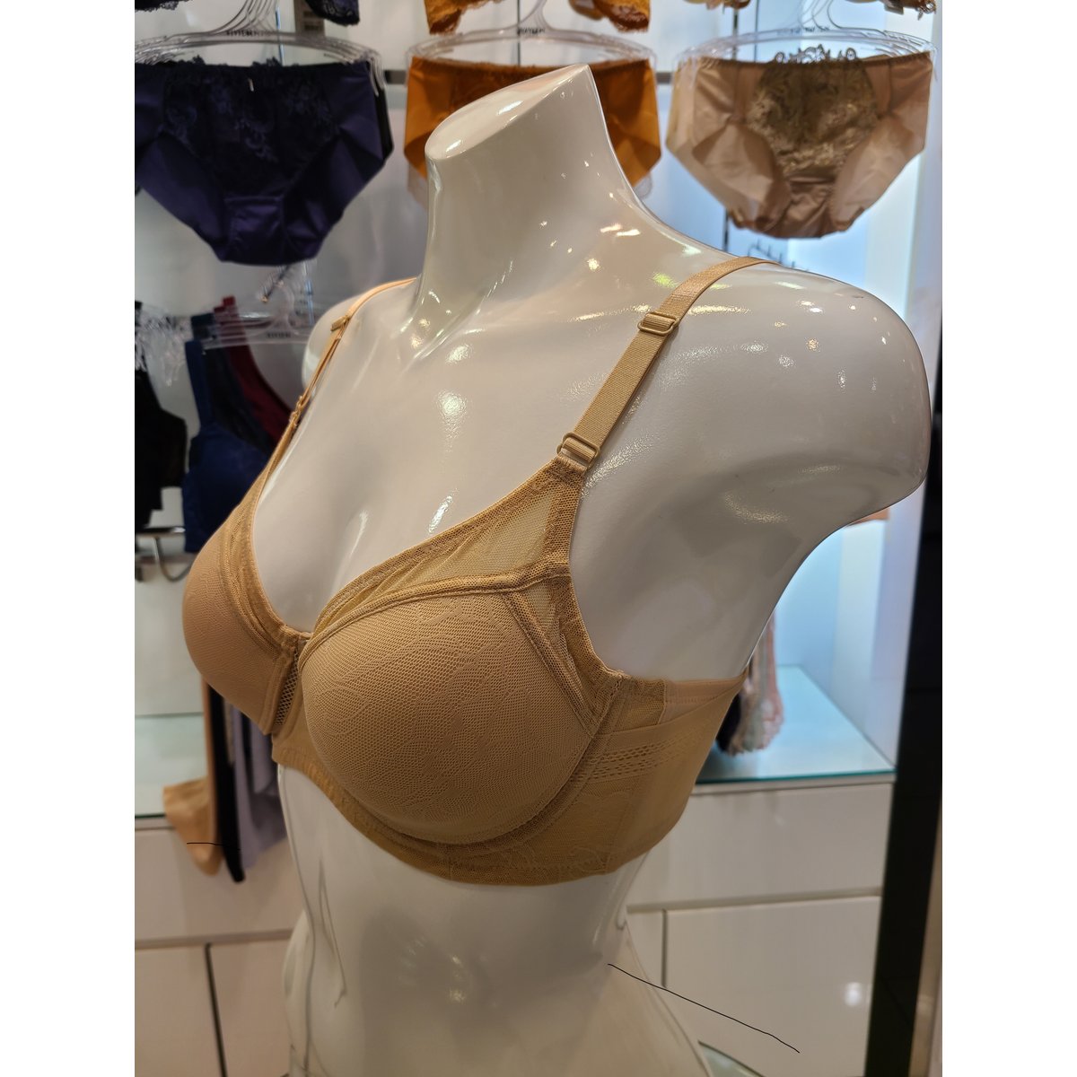 비비안 자가드 레이스 풀컵 메쉬 몰드 브래지어(BR6789) - SSG.COM