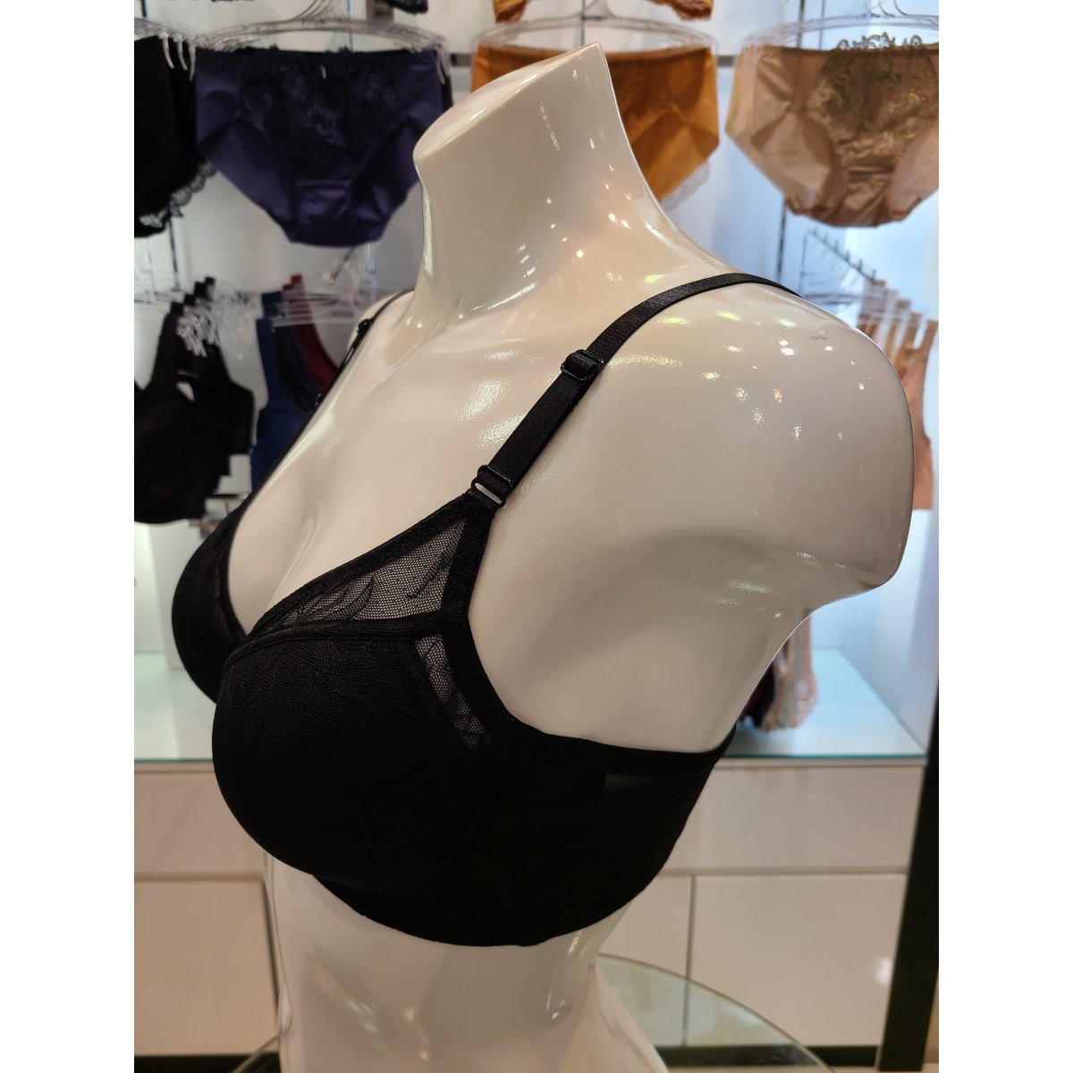 비비안 자가드 레이스 풀컵 메쉬 몰드 브래지어(BR6789) - SSG.COM