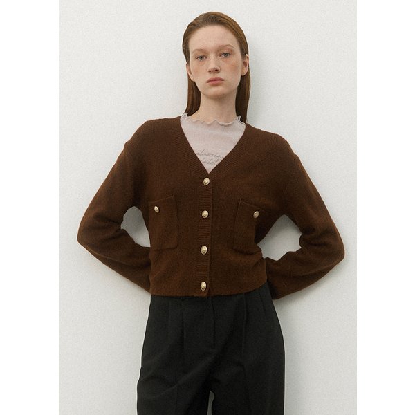 (Z-CD-1988)CROP V-NECK CARDIGAN - SSG.COM