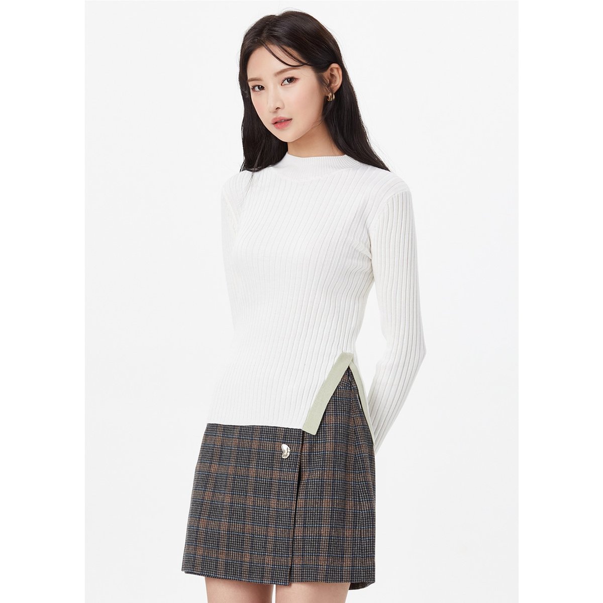 [21FW신상]단추 포인트 랩 스커트ITLBZSK410 - SSG.COM