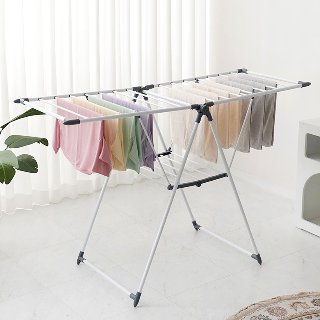 [무료배송]한샘 마이홈 모던그레이 접이식 빨래건조대, 믿고 사는 즐거움 SSG.COM