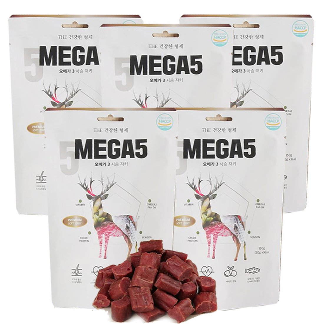 펫프렌즈 메가파이브 150g x5개 강아지 고양이 오메가3 사슴져키간식_P332961040, 믿고 사는 즐거움 SSG.COM