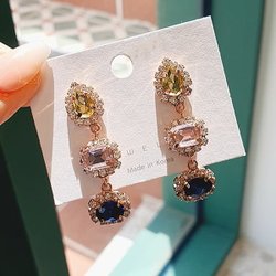 여성 925실버침 제니 3 물방울 귀걸이 - SSG.COM