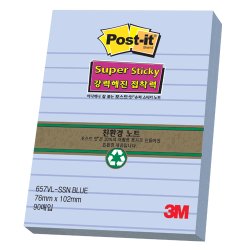 포스트-잇 강한점착용 657라인 그리너 크림블루 3M - SSG.COM