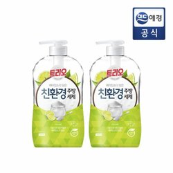 트리오 베이킹소다 담은 주방세제 라임향 680ml 용기 x 2개 - SSG.COM