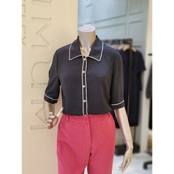 MARIO반팔 배색블라우스Mxbgwb3140_P343155211 - SSG.COM