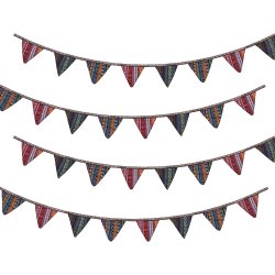 감성캠핑 페어아일 인디언 가랜드 340cm 깃발 16개 1+1 2개 - SSG.COM