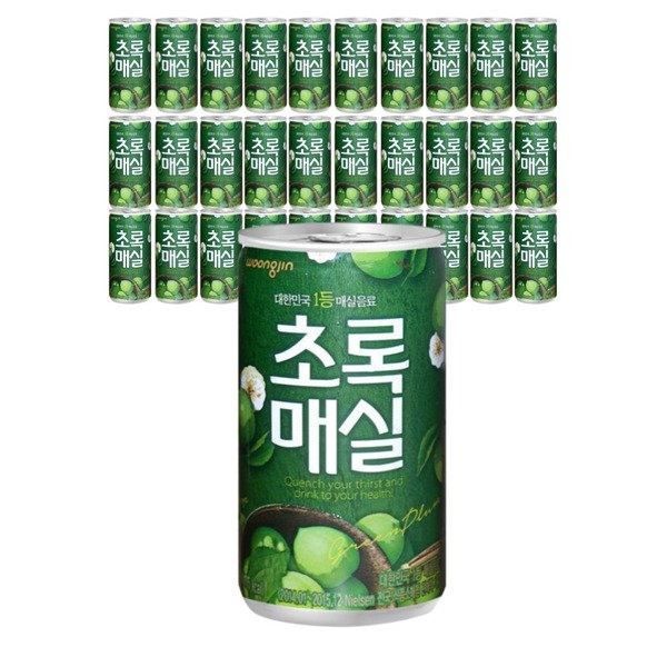 웅진식품 초록매실 180ml x 30개 1박스 무료배송 - SSG.COM