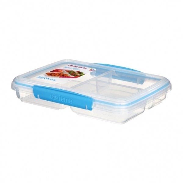 [시스테마] 투고 3칸 보관용기 820ml (블루) 밀폐용기 - SSG.COM