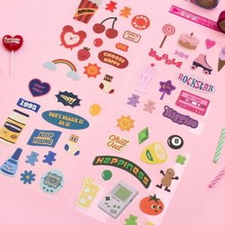 하이틴 리무버블 데코 스티커 4type - SSG.COM