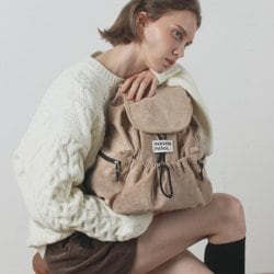 mini ver. Suede flap backpack _ Beige - SSG.COM