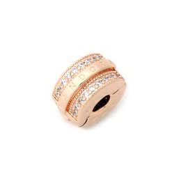 [판도라] 스파클링 파베 라인 로고 클립 참 789042C01 - SSG.COM