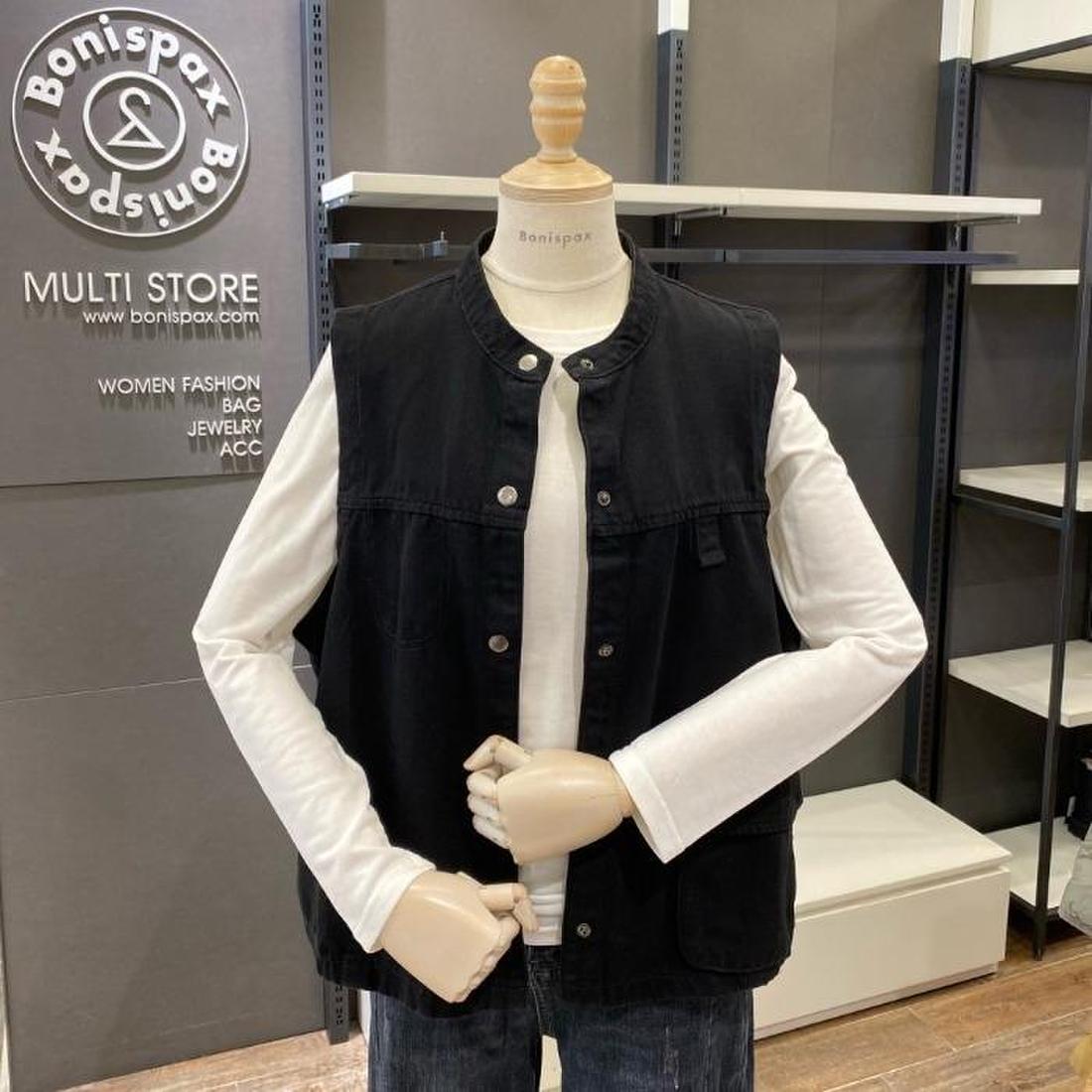 보니스팍스 NC02 차이나넥 데님 베스트 B38VT040 (S9630054), 믿고 사는 즐거움 SSG.COM