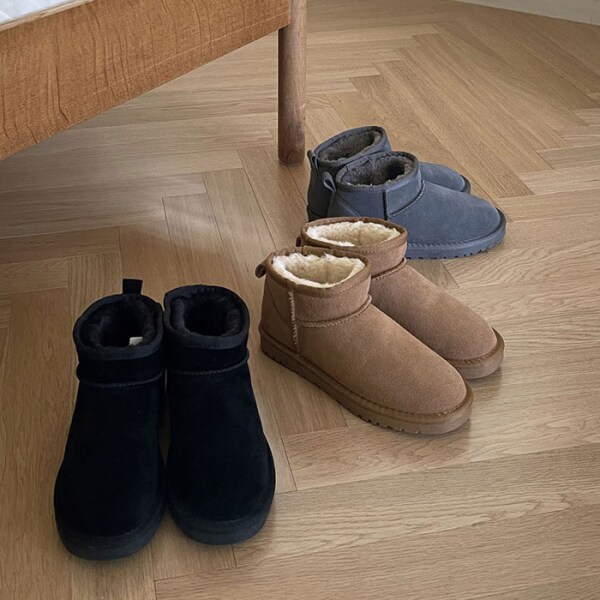 [S]소가죽 미들 앵클 첼시 털부츠_ba6109_DS - SSG.COM