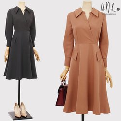 윈(une) [77까지]엣지와이드플랩플레어뉴트로원피스 - SSG.COM