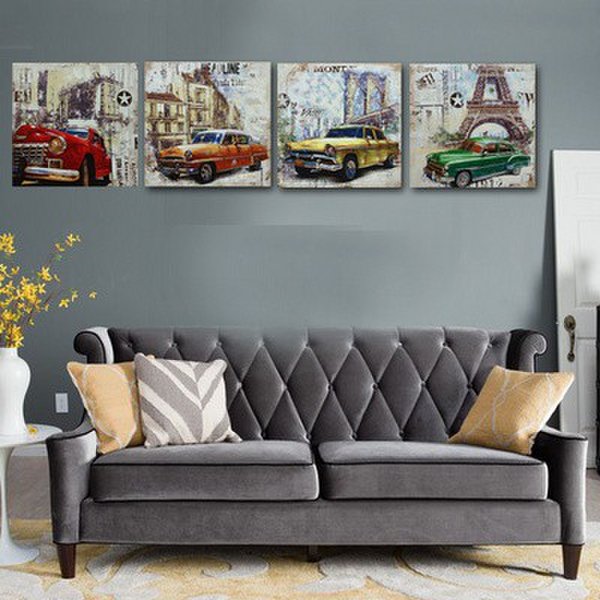 PL1070669 유럽자동차 유화 그림액자 ( 4type ) - SSG.COM
