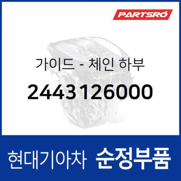 가이드-체인 하부 (2443126000) 베르나, 쏘나타EF, 아반떼, 아반떼XD, 엑센트, 클릭, 투스카니, 티뷰론, 라비타 ...