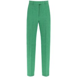 막스마라 스튜디오 Max mara studio alcano straight linen pants Womens Pants ...