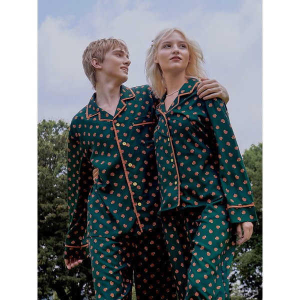 [단독] [SET] 볼보이 긴팔 페어 커플 파자마(2ea) (75D) - SSG.COM