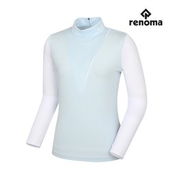 [레노마골프]22S/S 여성 소매 믹스 냉감 소매 하이넥 티셔츠 RWTHL5107(SK) - SSG.COM