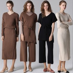 [최초가 78000원]4SET 울블렌딩 케이블 니트셋업 4종세트 - SSG.COM