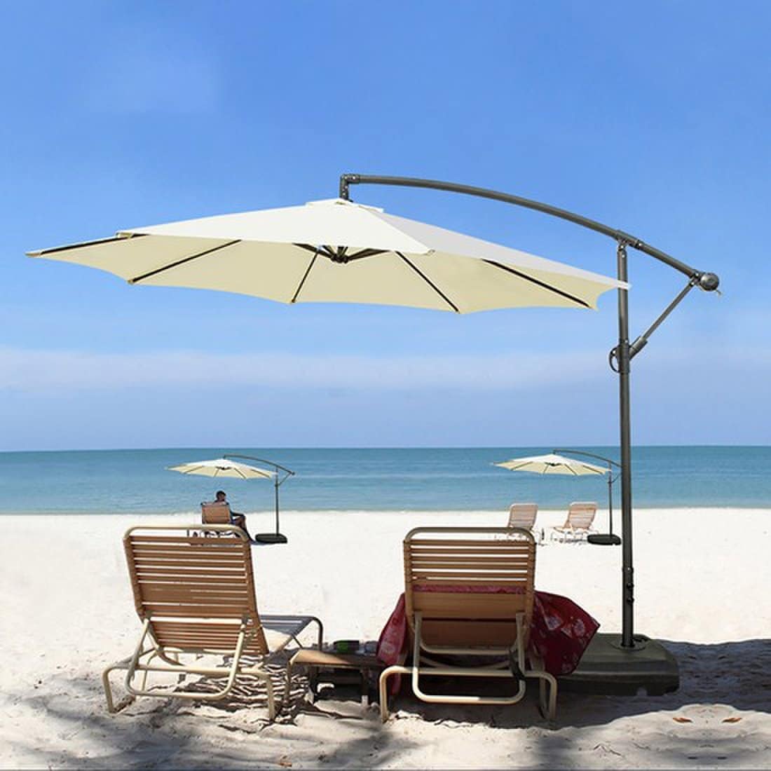 야외용 원형 폴딩 대형 파라솔 천막 그늘막 정원 카페 펜션 물통 받침대 , 믿고 사는 즐거움 SSG.COM