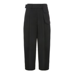 스튜디오니콜슨 여성 크롭 볼륨 팬츠 블랙 SPUR SNW 929 - SSG.COM