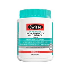 Swisse 스위스 무취 피쉬오일 Wild Fish Oil 1500mg 400 캡슐 [Adullam] - SSG.COM