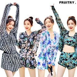 여린 M~2XL 루즈핏 래쉬가드 여성 빅사이즈 수영복 3피스 상하의 레쉬가드세트 - SSG.COM