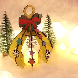 우드 DIY 조명 무드등 크리스마스볼 (촛불포함) LED 조명키트 만들기 MDF 조립 - SSG.COM