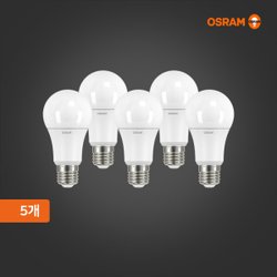 오스람 LED 전구 벌브 8W 백색 5개 묶음 플리커프리 - SSG.COM
