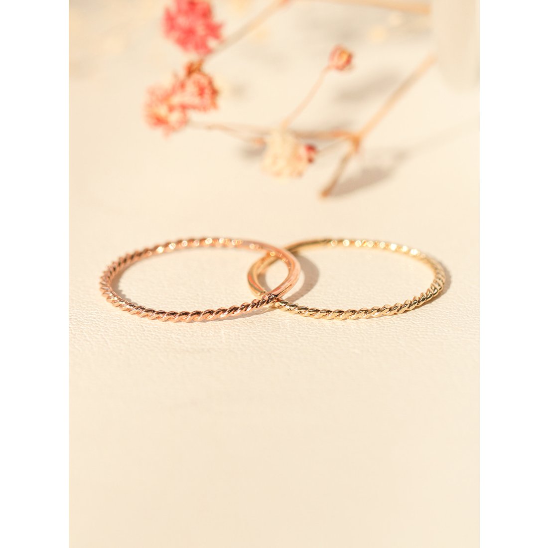 14K 18K 데일리 꼬임 민자 레이어드 가드링 실 반지, 믿고 사는 즐거움 SSG.COM