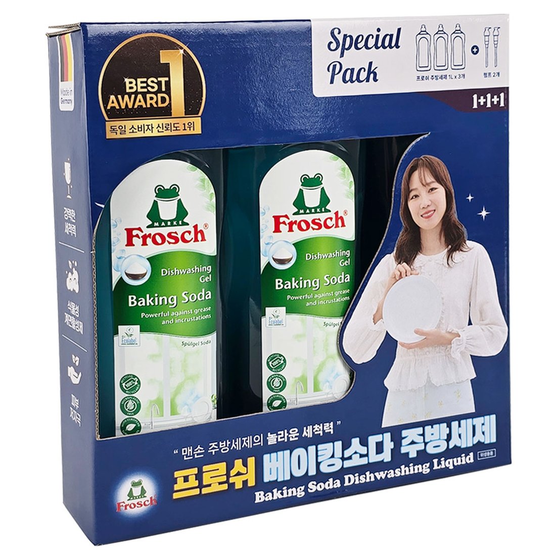 프로쉬 베이킹소다 주방세제 1L x3개 + 펌프2개 무료배송, 믿고 사는 즐거움 SSG.COM