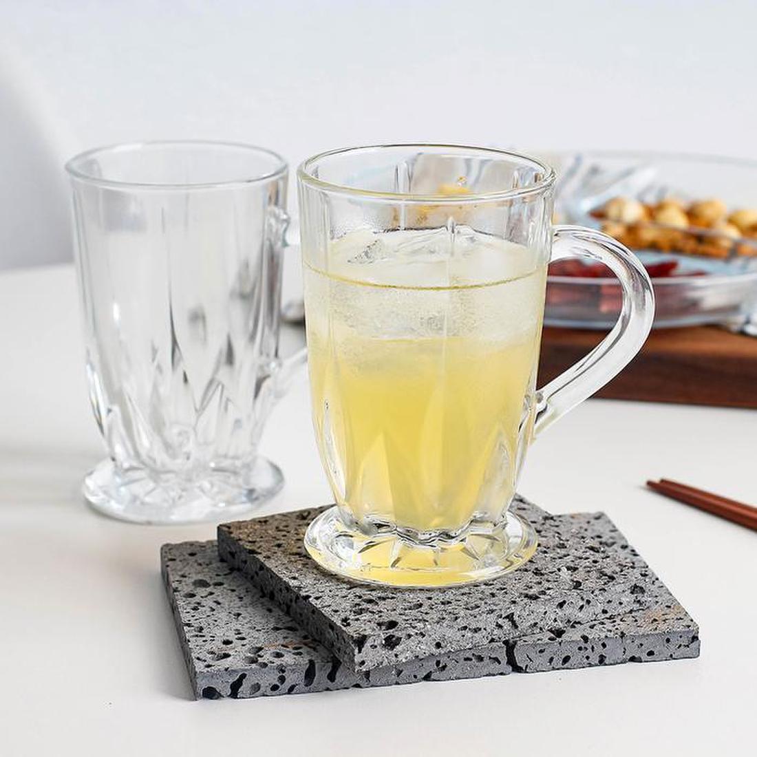 투명 유리 손잡이 물 아이스 커피 머그 컵 잔 310ml (S11123838), 믿고 사는 즐거움 SSG.COM