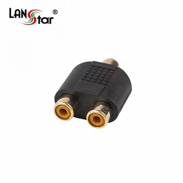 LANstar AV 젠더 F 20013 1RCA F-2RCA X ( 4매입 ) - SSG.COM