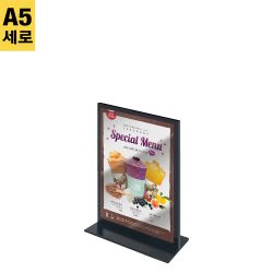 MDTB-A5B -테이블형 철제POP스탠드 A5 세로흑색 T자형 - SSG.COM