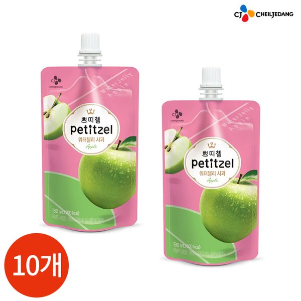 CJ 쁘띠첼 워터젤리 사과 130ml x 10개 - SSG.COM