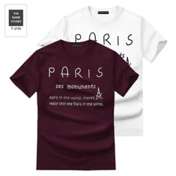 더네임스튜디오 유니크한 반팔티 파리스 M~2XL 빅사이즈 티셔츠 - SSG.COM