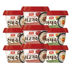 동원 양반죽 쇠고기죽287.5g 3개+야채죽287.5g 3개+전복죽287.5g 3개 - SSG.COM